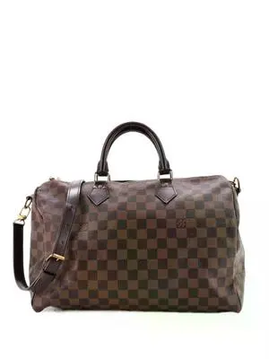 LOUIS VUITTON Speedy Bandouliere Bag Damier 35 Satchel - Brown