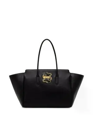 Just Cavalli Snake-plaque Tote Bag - Black