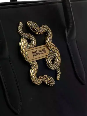 Just Cavalli Snake-plaque Tote Bag