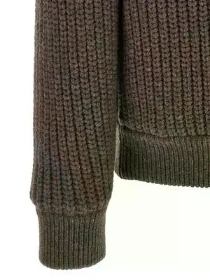 Brunello Cucinelli Suede-panel Ribbed-knit Jacket