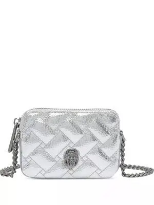 Kurt Geiger Eagle-plaque Quilted Wallet - Silver