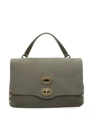 ZANELLATO Small Postina Jones Stud-embellished Tote Bag - Green