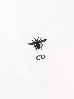 Dior Bee-embroidered Off-shoulder Blouse