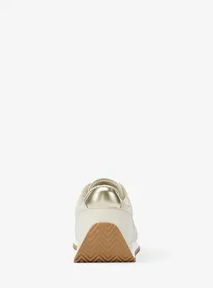 Michael Kors Rhodes Signature Logo Trainer In Size By