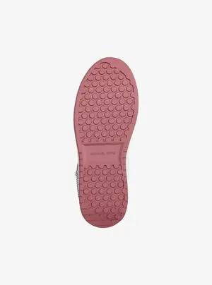 Michael Kors Dottie Embellished Leather Platform Sneaker