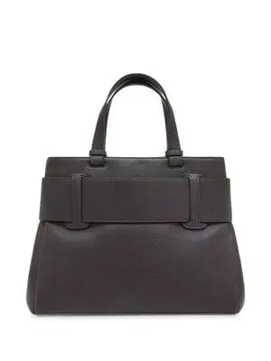 Armani Exchange Logo-plaque Grained Tote Bag