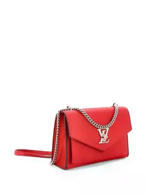 LOUIS VUITTON Mylockme Handbag Leather Bb Crossbody Bag