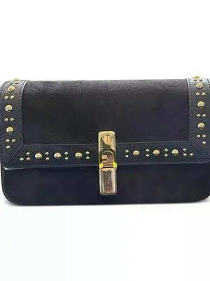 Furla Small Iride Studded Suede Crossbody Bag