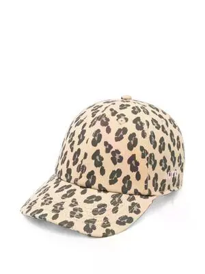 AUTRY Leopard-print Baseball Cap - Neutrals