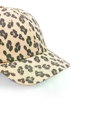 AUTRY Leopard-print Baseball Cap