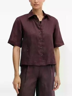 Sisley Short-sleeve Shirt - Brown