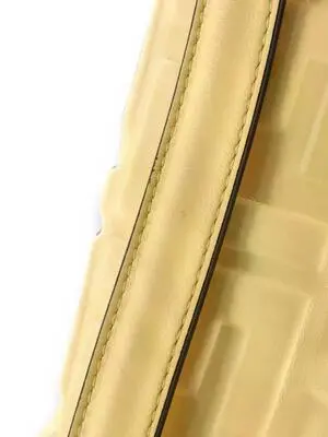 Fendi Baguette Nm Bag Zucca Embossed Leather Medium Crossbody Bag