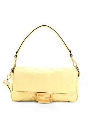 Fendi Zucca Baguette Bag - Yellow