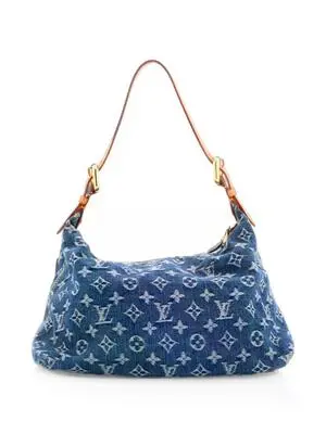 LOUIS VUITTON Baggy Handbag Denim Pm Hobo Bag