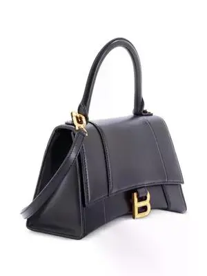 Balenciaga Hourglass Top Handle Bag - Black