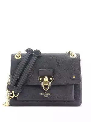 LOUIS VUITTON Vavin Monogram Empreinte Leather Bb Cross Body Bag - Black