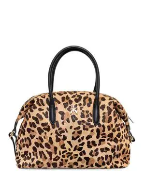 Patrizia Pepe Fly Leopard-print Tote Bag - Neutrals
