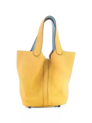 Hermès Eclat Picotin Lock Bag Clemence Pm Tote Bag