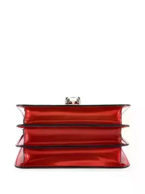 BVLGARI Serpenti Patent Small Satchel Top Handle Bag