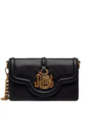 Just Cavalli Snake-plaque Chain-link Clutch Bag