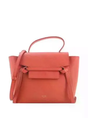 Celine Belt Bag Textured Leather Nano Shoulder Bag