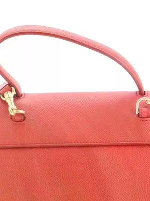 Celine Textured Leather Nano Belt Bag - Red