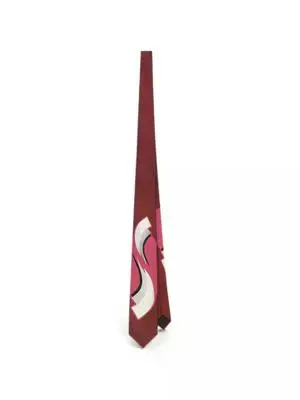 Dolce & Gabbana Printed Twill Tie - Red