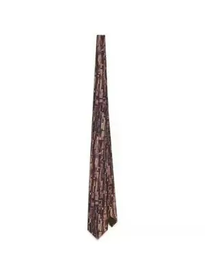 Dolce & Gabbana Abstract-print Twill Tie - Brown