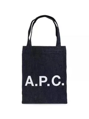 A.p.c. Logo-print Denim Tote Bag