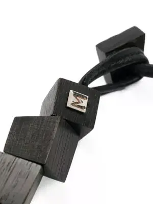 MONIES Aether Geometric Wood Necklace
