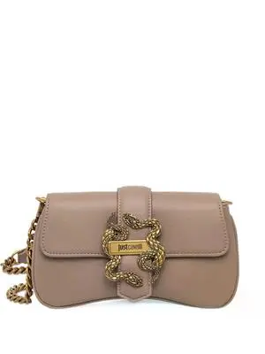 Just Cavalli Iconic Snakes Snake-plaque Crossbody Bag - Neutrals