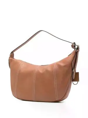 LANCEL Contrast-stitch Leather Shoulder Bag - Brown