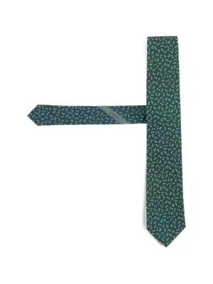 FERRAGAMO Silk Neck Tie - Green