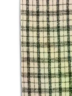Destin Check-pattern Frayed-edge Scarf