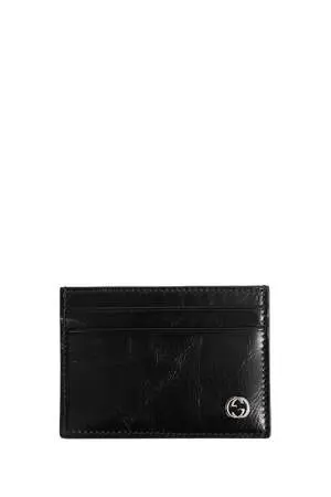 Gucci Leather Cardholder - Black