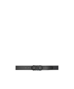 FERRAGAMO Logo Double-sided Belt - Black