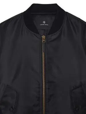 ANINE BING Leon Zipped Bomber Jacket