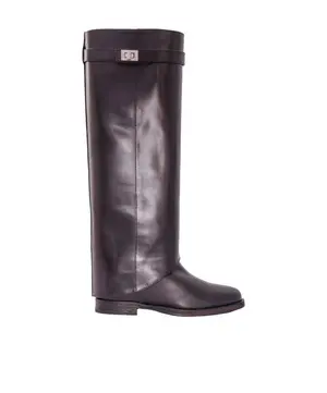 VIA ROMA 15 Buckle Detailed Round Toe Boots