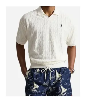 Polo Ralph Lauren Cable-knit Johnny Collar Sweater