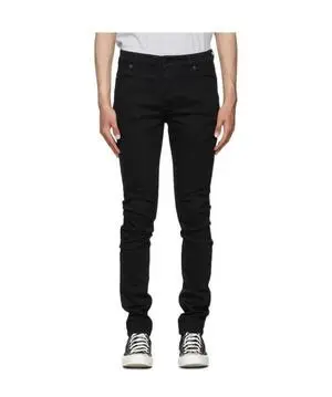 Ksubi Logo-patch Skinny Jeans - Black