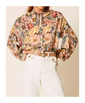TWINSET Floral Creponne Shirt
