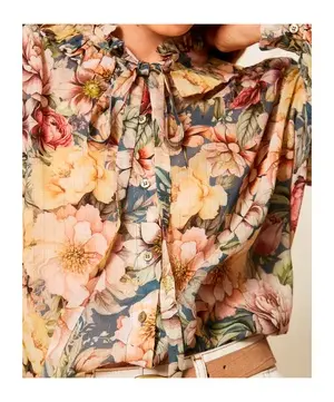 TWINSET Floral Creponne Shirt