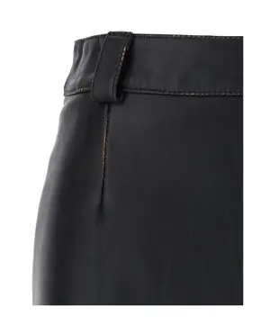 Mauro Grifoni Leather Belted Skirt