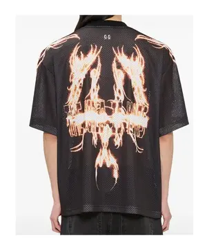 44 LABEL GROUP Perforated Graphic T-shirt