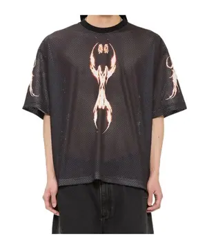 44 LABEL GROUP Perforated Graphic T-shirt
