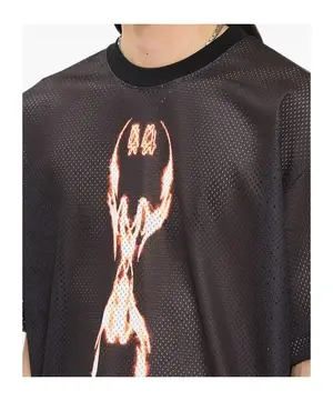 44 LABEL GROUP Perforated Graphic T-shirt