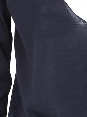 NUUR Scarf Detail V-neck Pullover Sweater