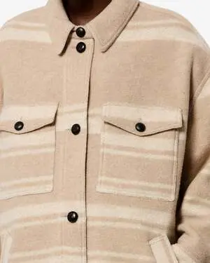 Isabel Marant Étoile Djila Striped Coat