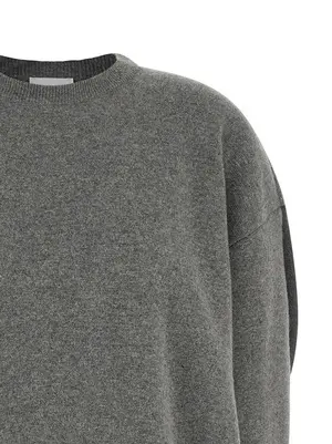 NUDE Two-tone Sleeve Sweater - Gray