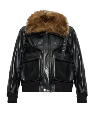 Sacai Long-sleeve Leather Jacket